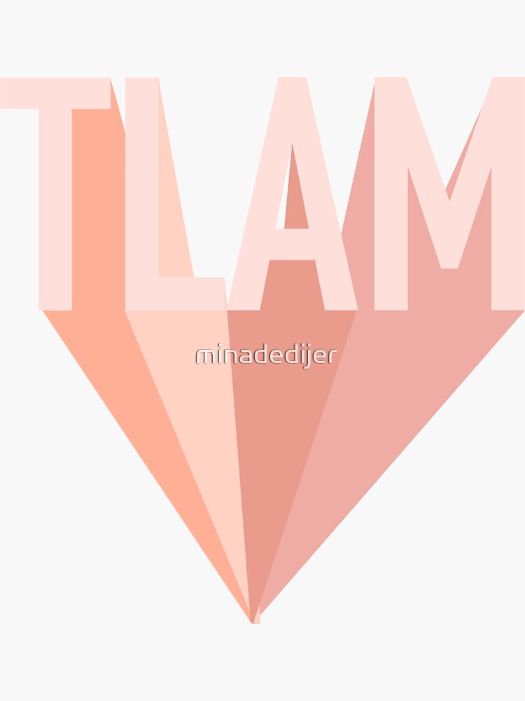 "TLAM" Sticker by minadedijer | Redbubble