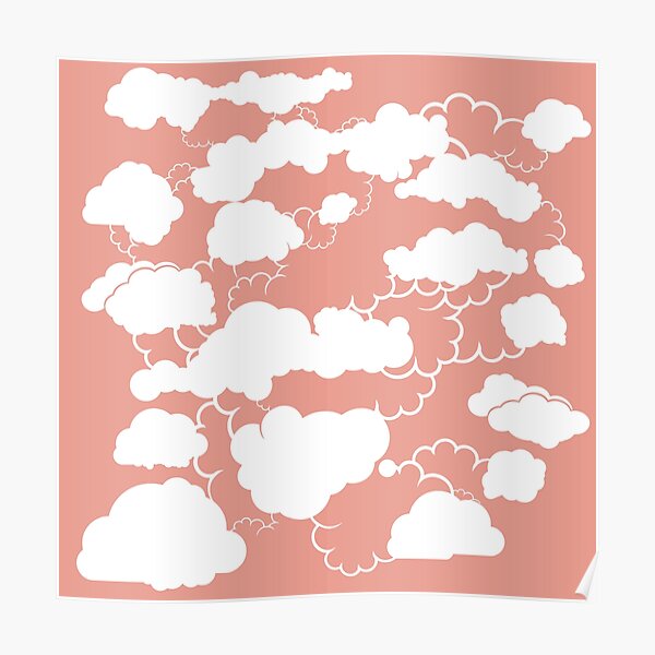 Póster «Las nubes están por todas partes» de Markflow | Redbubble