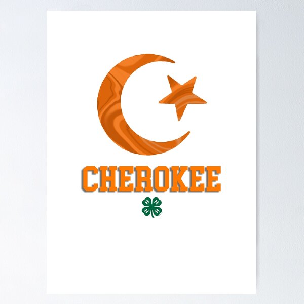 "4-H Cherokee Moon & Star" Poster for Sale by jpresar | Redbubble