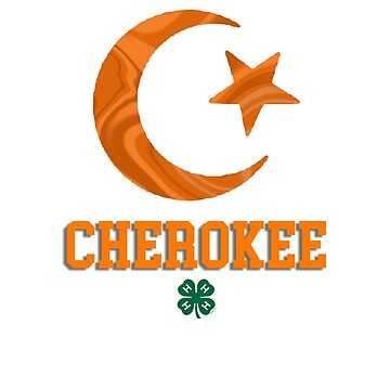 "4-H Cherokee Moon & Star" Sticker for Sale by jpresar | Redbubble