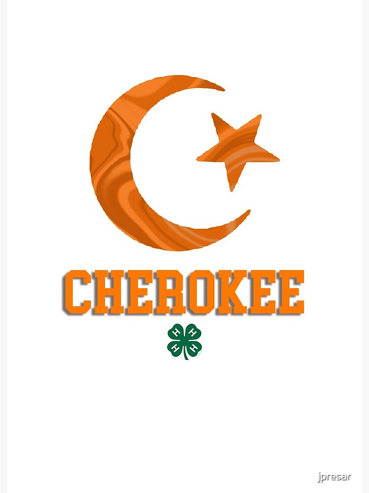 "4-H Cherokee Moon & Star" Art Board Print for Sale by jpresar | Redbubble