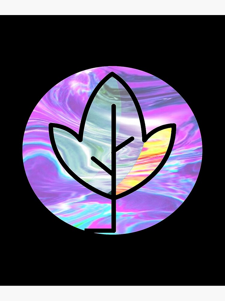 "Tree Glitching Iridescent Aesthetic" Art Print for Sale by ...