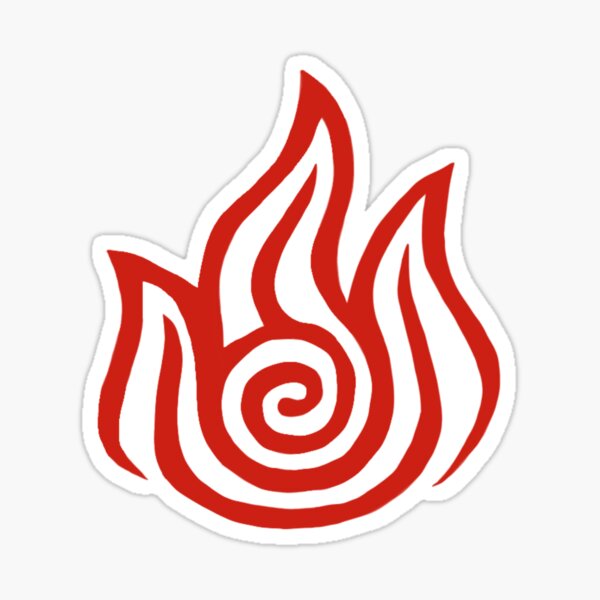 "Fire Nation" Sticker by CRcreations | Redbubble