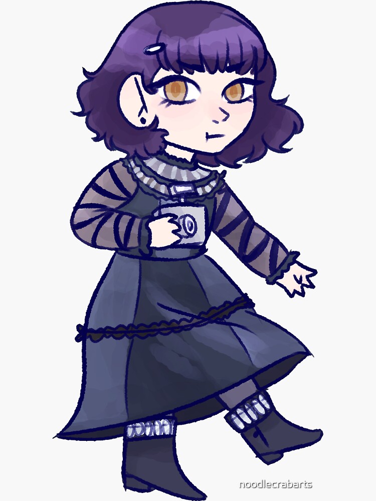 "Lydia" Sticker for Sale by noodlecrabarts | Redbubble