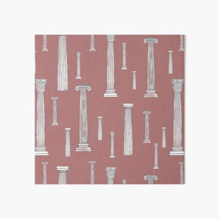 "Column orders with vintage pink background" Art Board Print by Johka ...