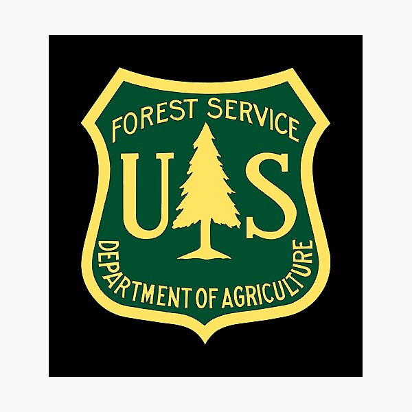 "U.S. Forest Service Logo (Gold and Green Shield)" Photographic Print ...