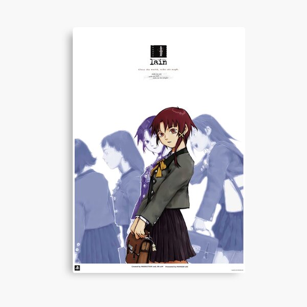 "Serial Experiments Lain PS1 Promo" Canvas Print for Sale by -Ketsu ...