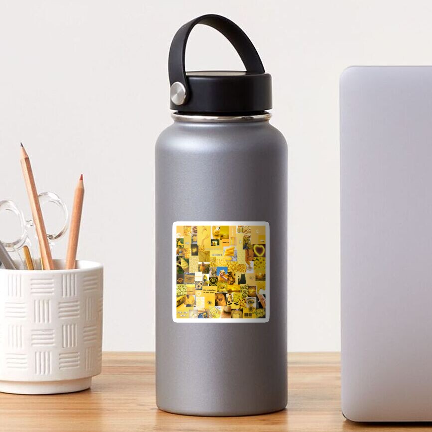 "Yellow Aesthetic Collage" Sticker by Arthemeral | Redbubble