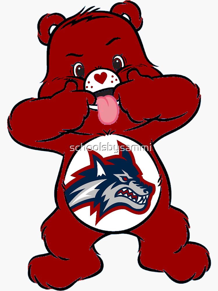 "SBU Bear" Sticker for Sale by schoolsbysammi | Redbubble