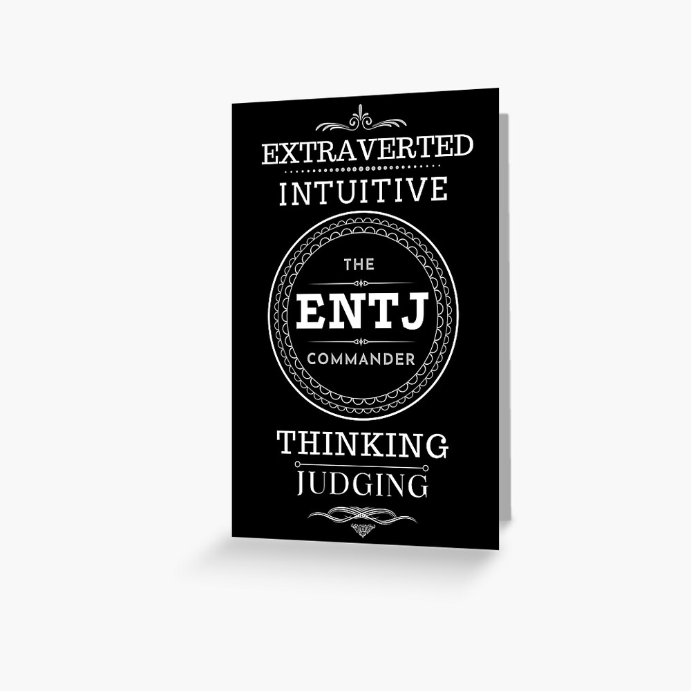 "MBTI- The ENTJ commander" Greeting Card by LionCubDesigns | Redbubble