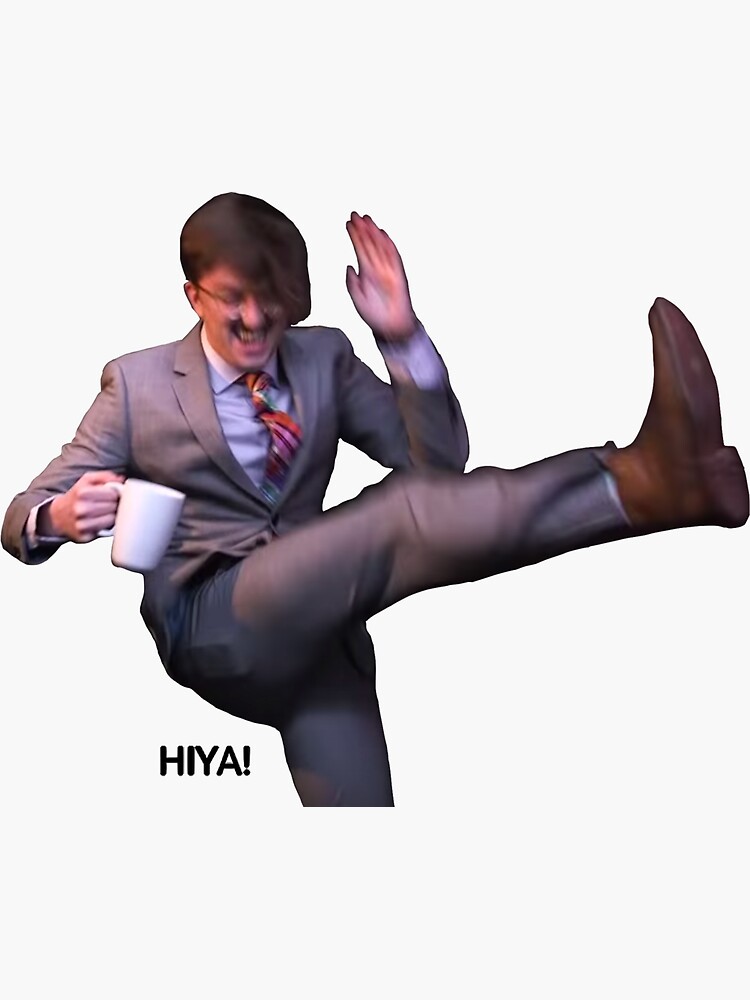 "Hiya! " Sticker for Sale by BingoChamp2077 | Redbubble