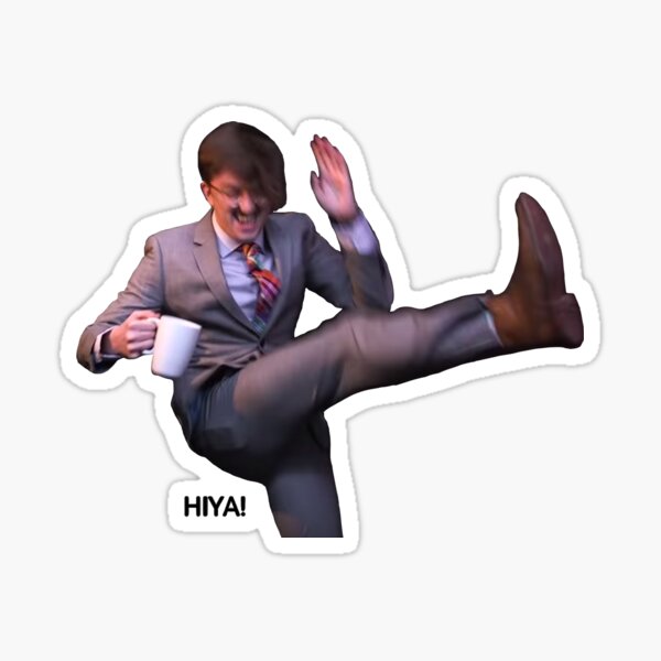 "Hiya! " Sticker for Sale by BingoChamp2077 | Redbubble
