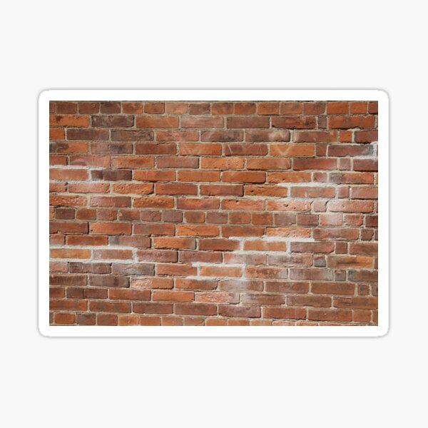 "Rustic Brick Wall Texture - Photo" Sticker for Sale by MoClan-Graphics ...