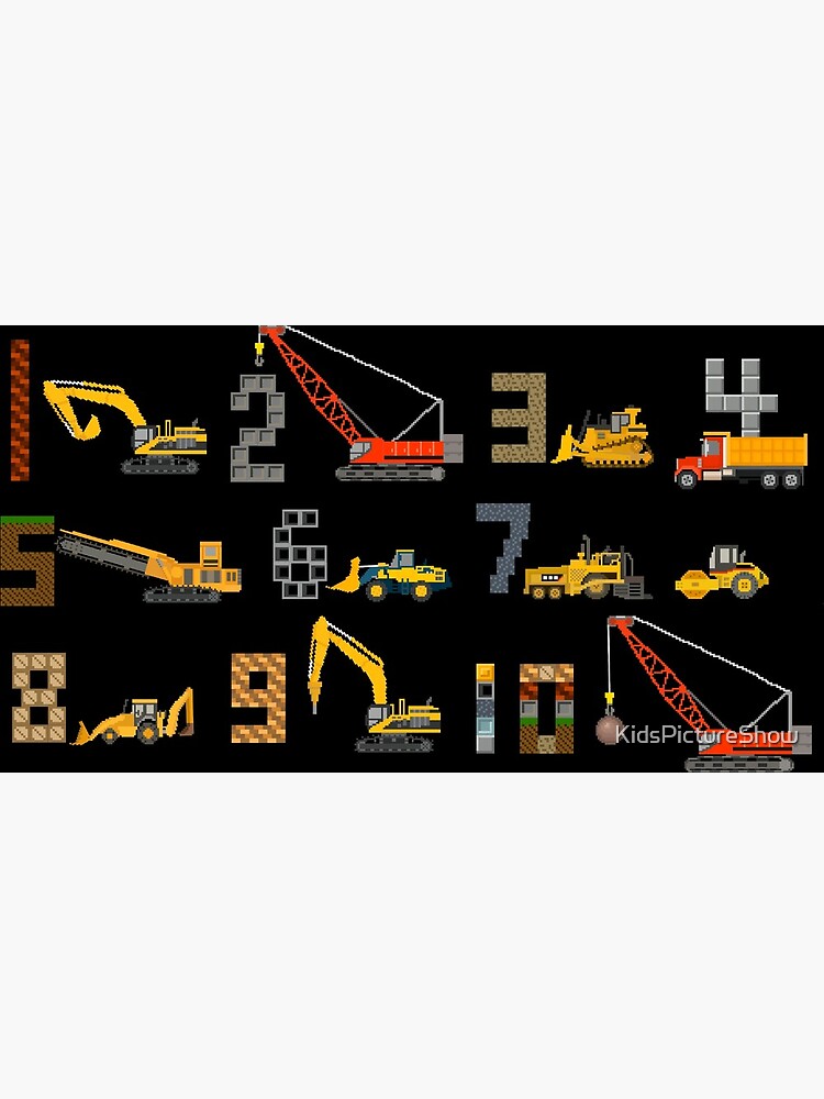 Construction Vehicles Counting The Kids Picture Show Photographic