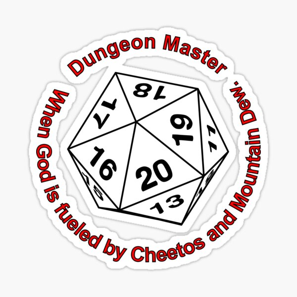 "Dungeon Master" Sticker for Sale by pbellon | Redbubble
