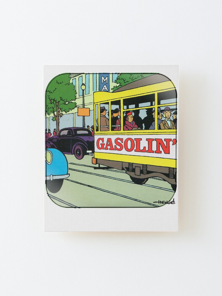 "Gasolin's første album, Hergé tegning." Mounted Print for Sale by ...