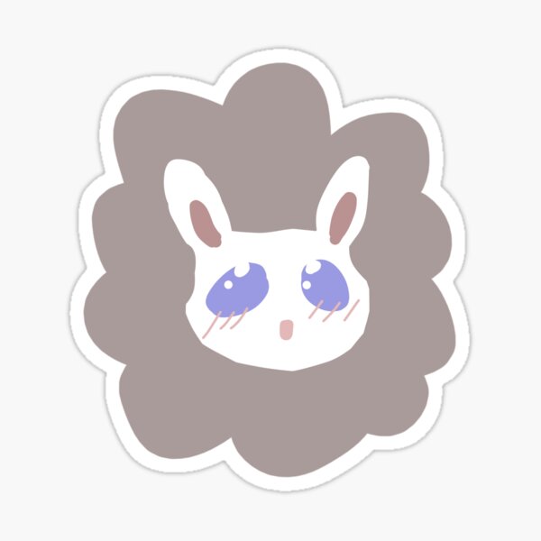 "wobbly bunny" Sticker by sleepycheeksu | Redbubble