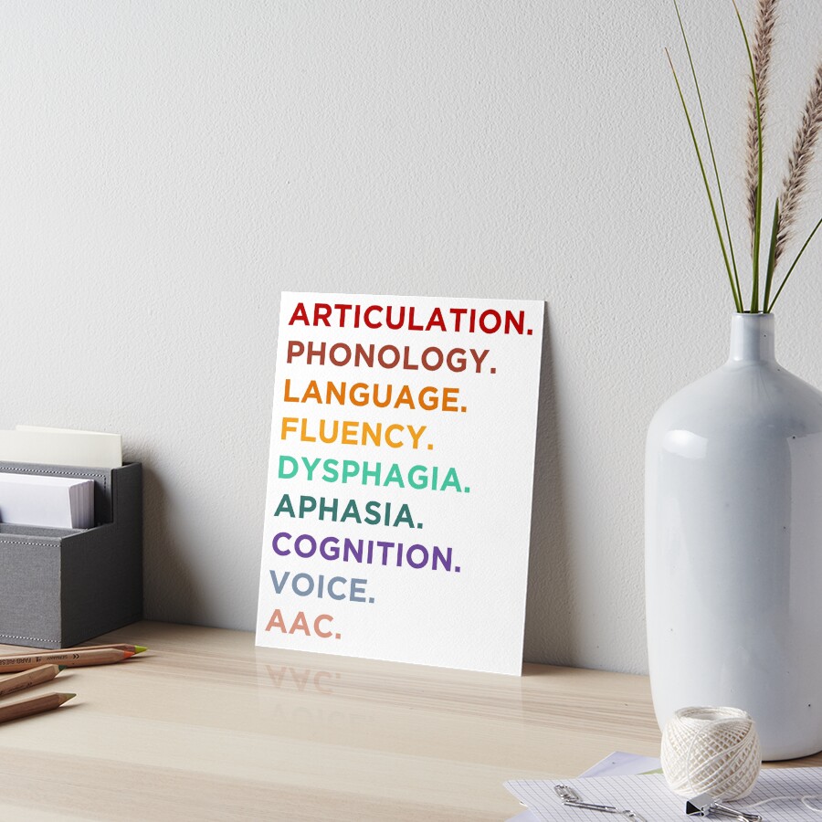 "SLP Scope of Practice" Poster for Sale by Coffee & Speech | Redbubble