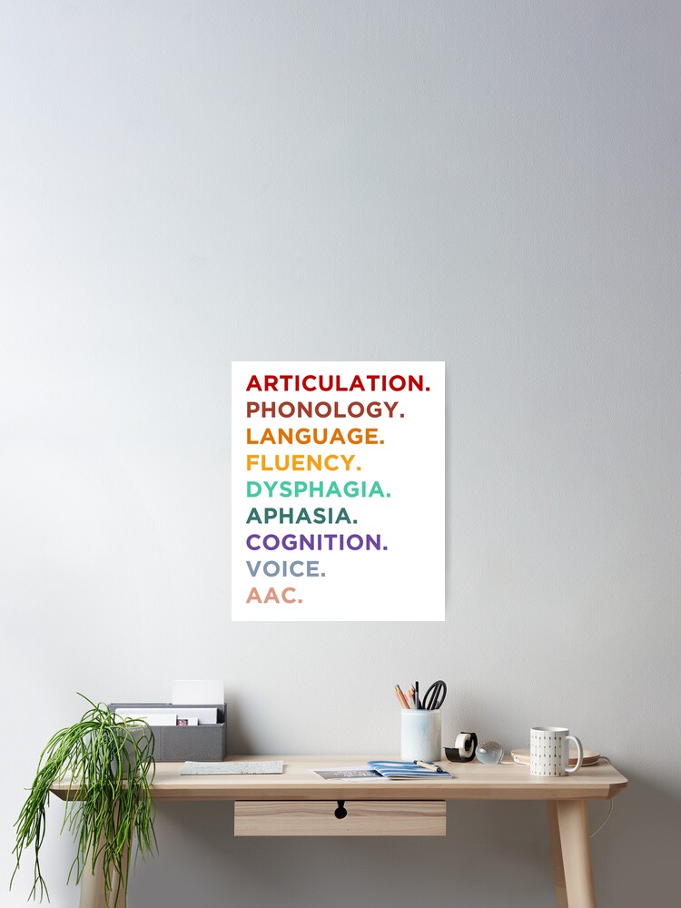 "SLP Scope of Practice" Poster for Sale by Coffee & Speech | Redbubble