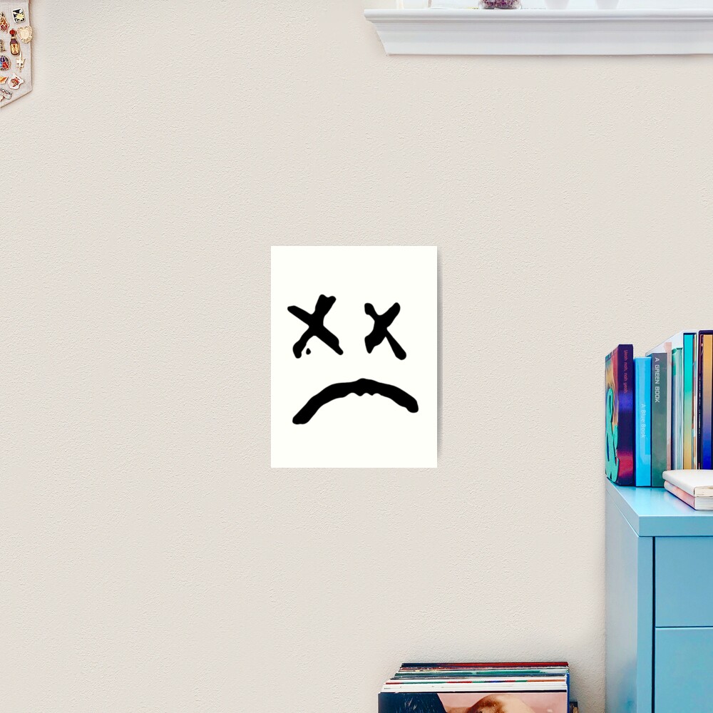 "Sad Face Lil Peep" Art Print by eafyf | Redbubble