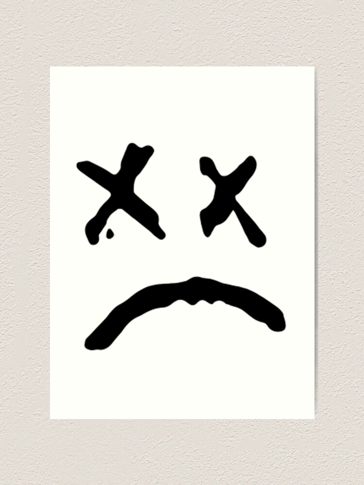 "Sad Face Lil Peep" Art Print by eafyf | Redbubble