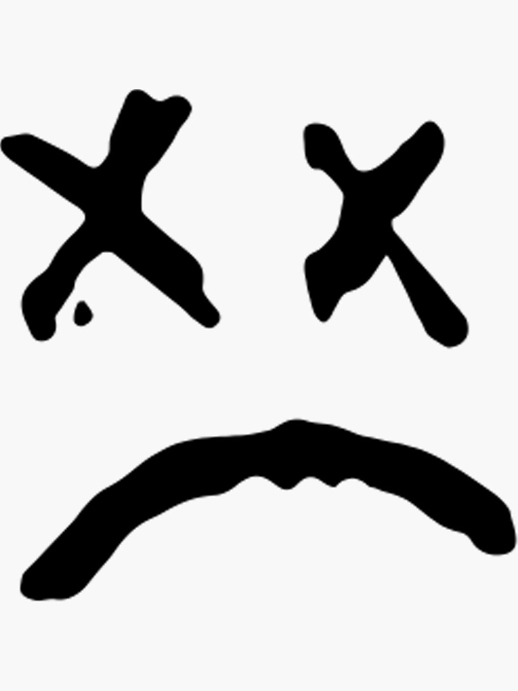 "Sad Face Lil Peep" Sticker for Sale by eafyf | Redbubble