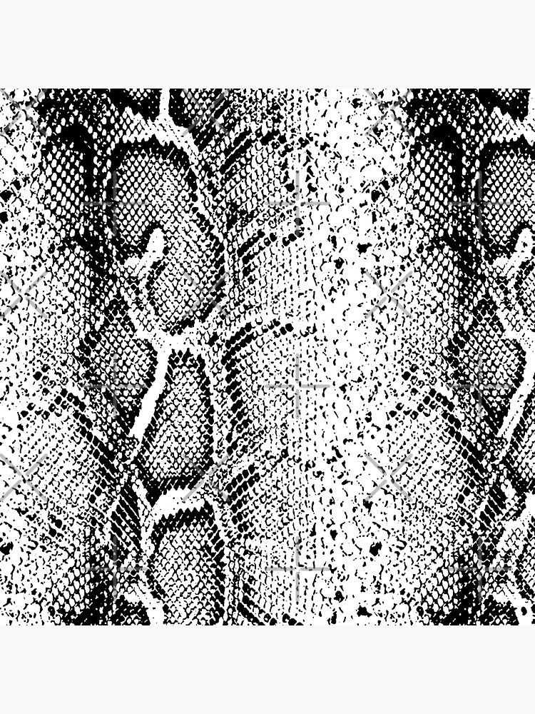 "SNAKE SKIN PYTHON BLACK AND WHITE, BY SUBGIRL" Sticker by SUBGIRL ...