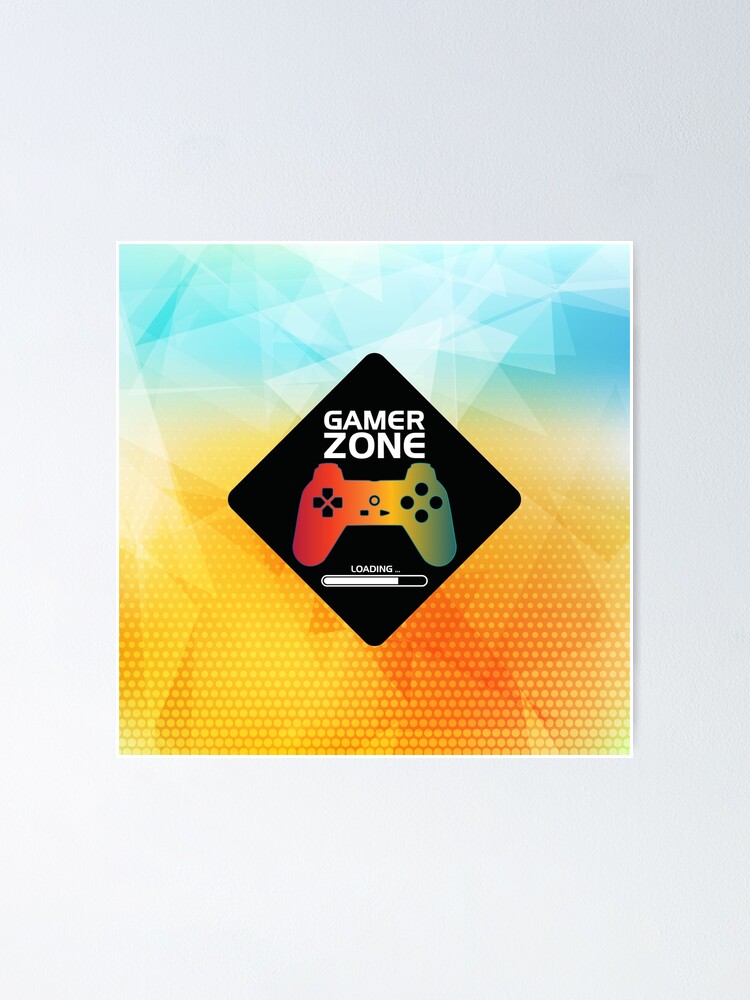 "Gamer Zone Loading" Poster for Sale by QbanMania | Redbubble