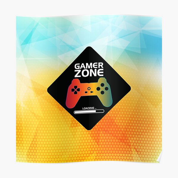 "Gamer Zone Loading" Poster for Sale by QbanMania | Redbubble