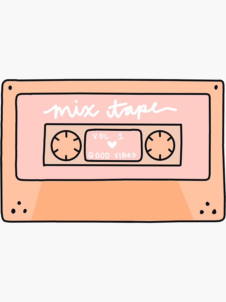 "cute mix tape" Sticker for Sale by katiekimiko | Redbubble