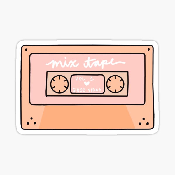 "cute mix tape" Sticker for Sale by katiekimiko | Redbubble