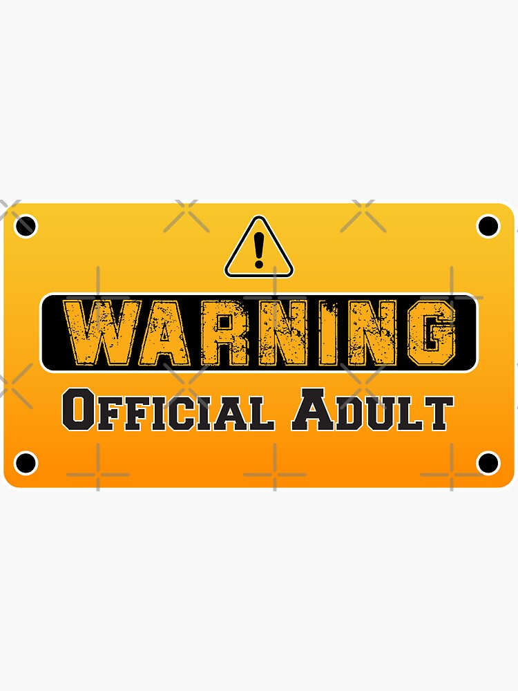 "Warning Official Adult, Warning Message - Windows pop-up, Gift for Men ...
