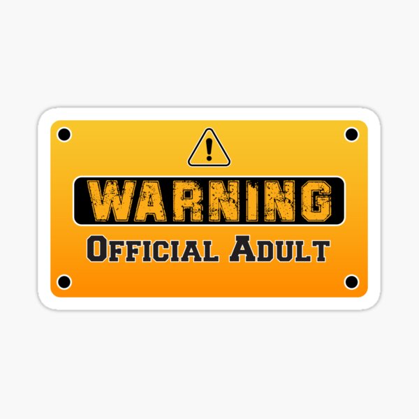 "Warning Official Adult, Warning Message - Windows pop-up, Gift for Men ...