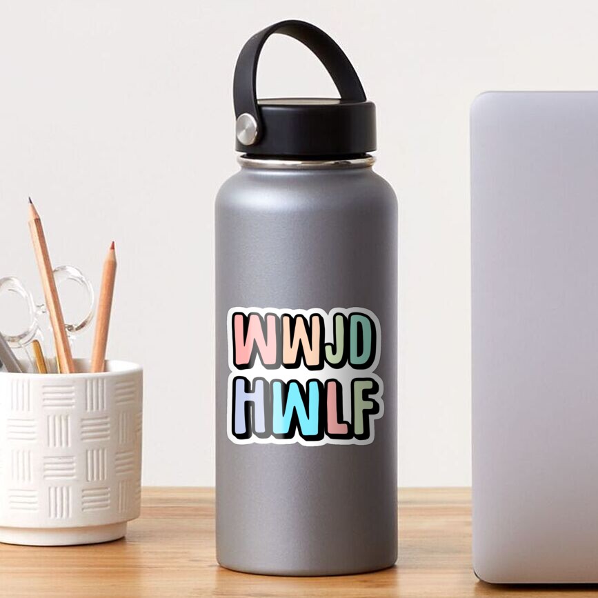 "WWJD? HWLF" Sticker for Sale by Nberard2 | Redbubble