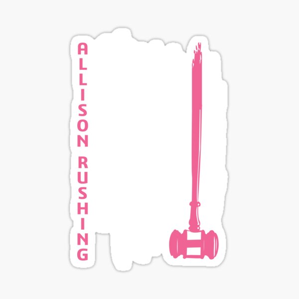 "Allison Jones Rushing American Flag Justice Feminine SCOTUS" Sticker ...