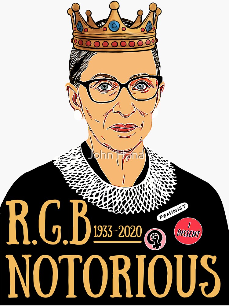 "ruth bader ginsburg i dissent rgb" Sticker for Sale by sirius-12456 ...