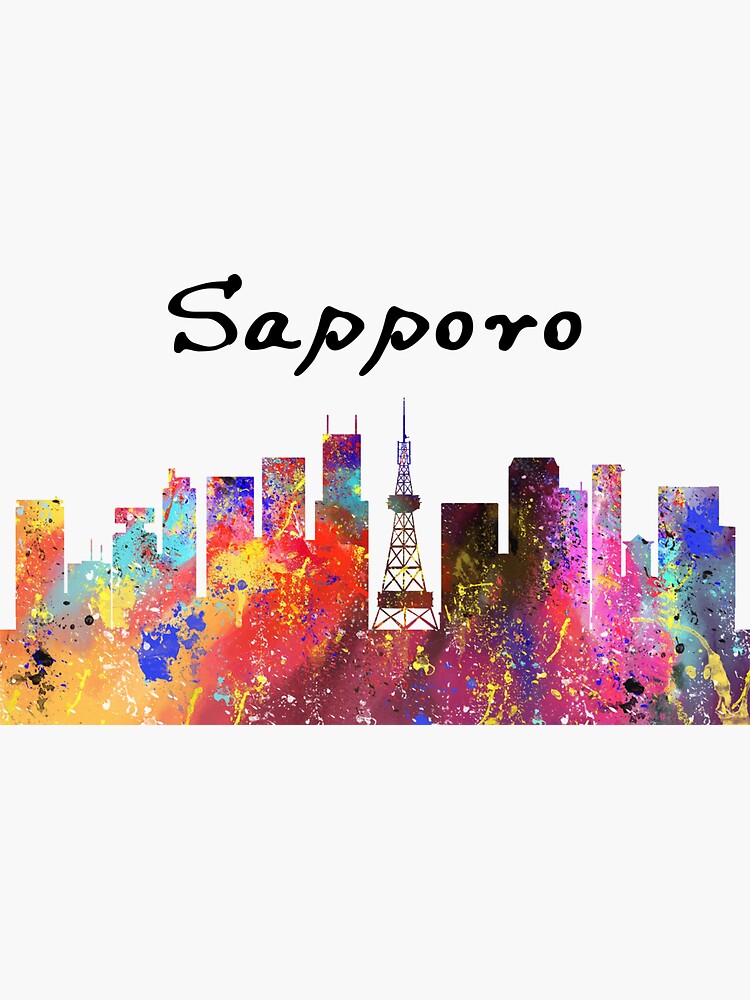 "Sapporo Quote Art Design Inspirational Motivation" Sticker for Sale by ...