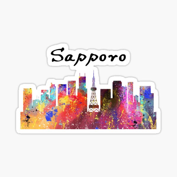 "Sapporo Quote Art Design Inspirational Motivation" Sticker for Sale by ...