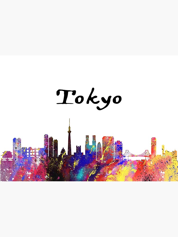 "Tokyo Water Colour Vector Quote Art Design Inspira" Poster for Sale by ...