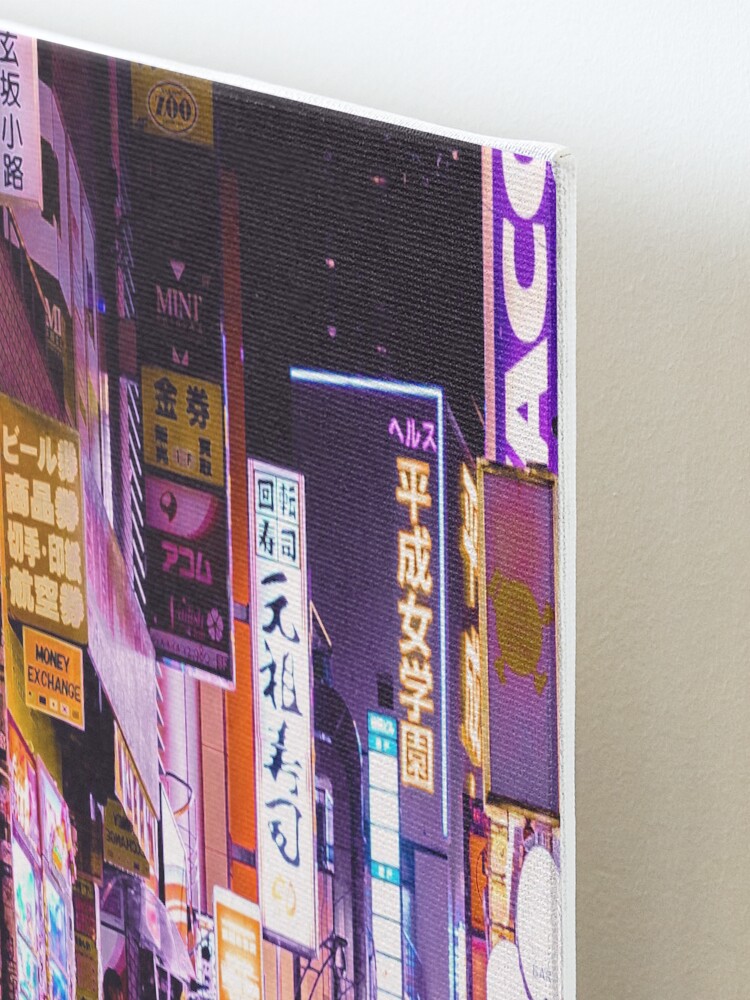 "Tokoyo Neon Pink Purple Alley Landmark" Mounted Print for Sale by ...
