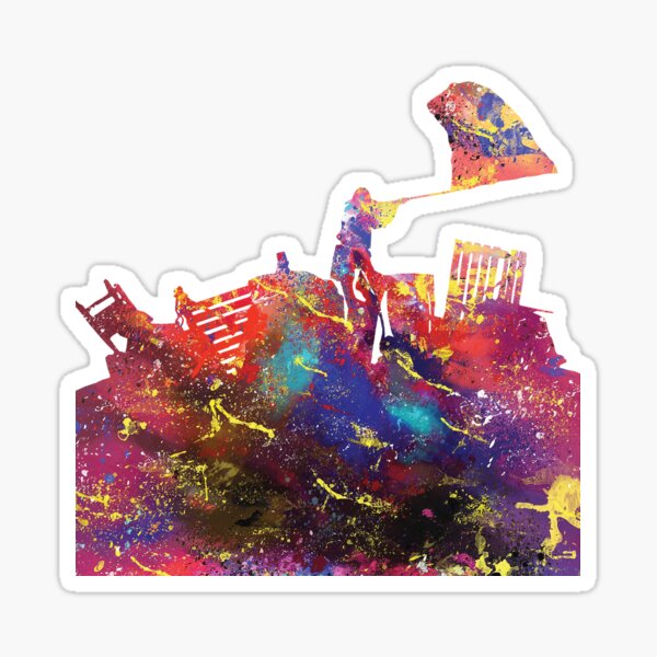 "Les Miserables Poster Design Watercolor Art Artwal" Sticker by ...