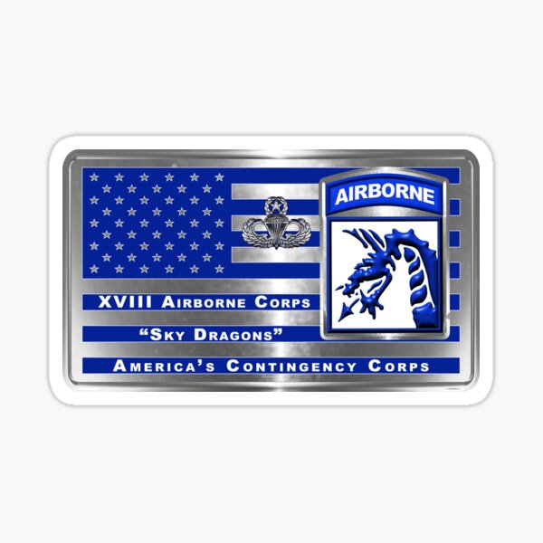 "XVIII Airborne Corps America’s Contingency Corps" Sticker for Sale by ...