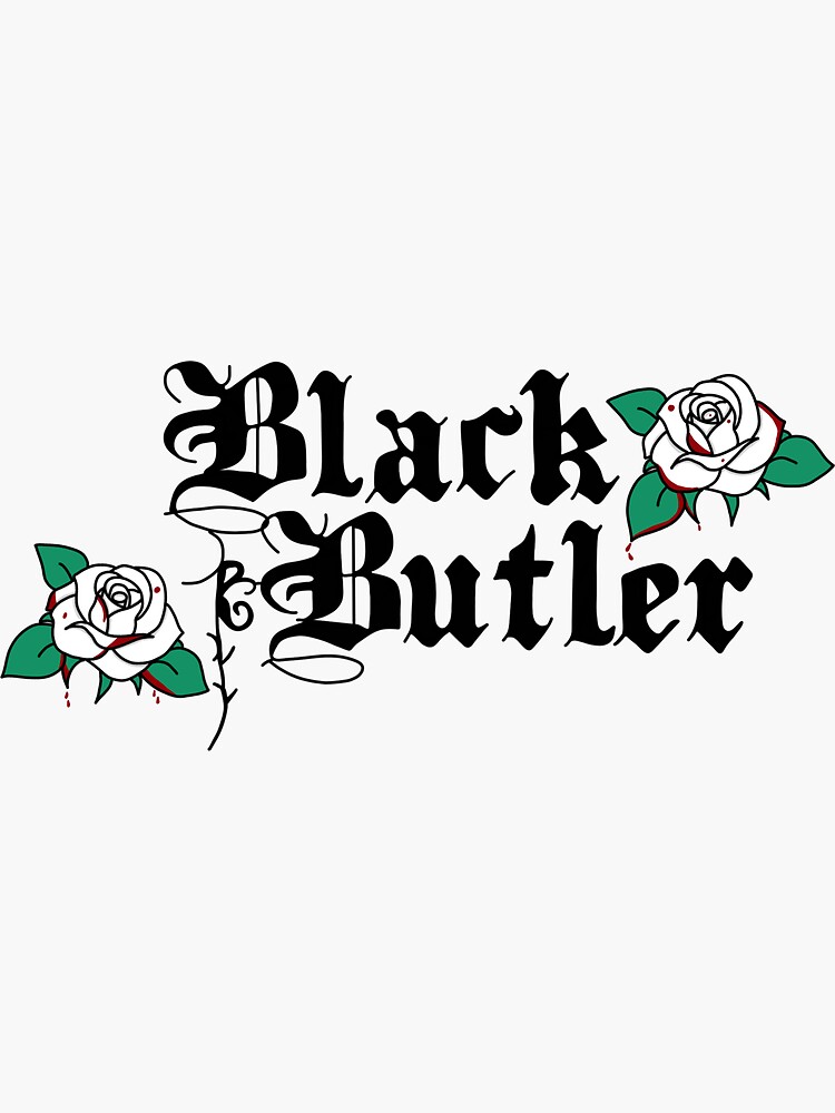 "Black Butler Logo" Sticker for Sale by Dante-Strawn | Redbubble