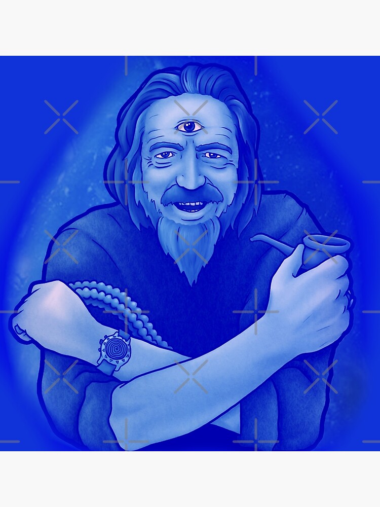 "Alan Watts Colorful Third Eye Art" Framed Art Print for Sale by Desire ...