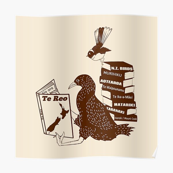 "Te Reo Maori" Poster for Sale by piedaydesigns | Redbubble