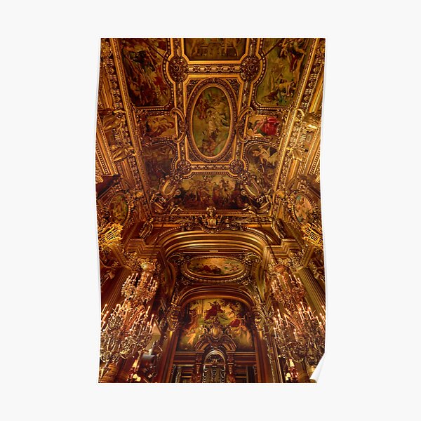 "Paris Garnier Opera (Opera House)" Poster by stevewhitephoto | Redbubble