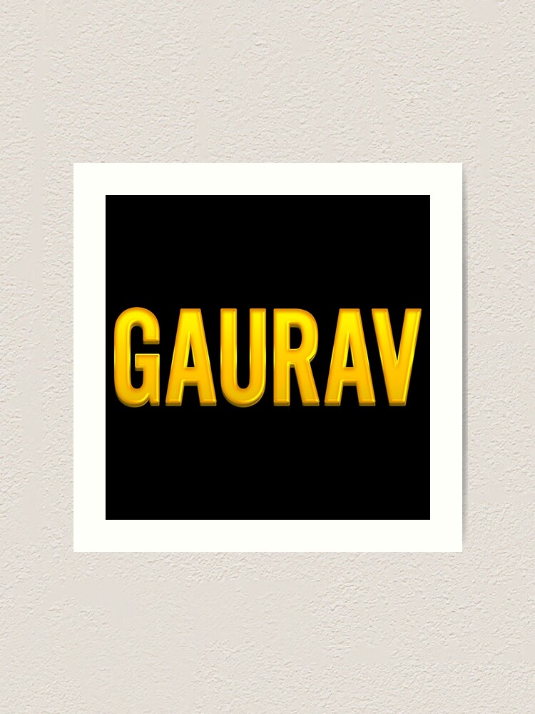 Gaurav Name Logo