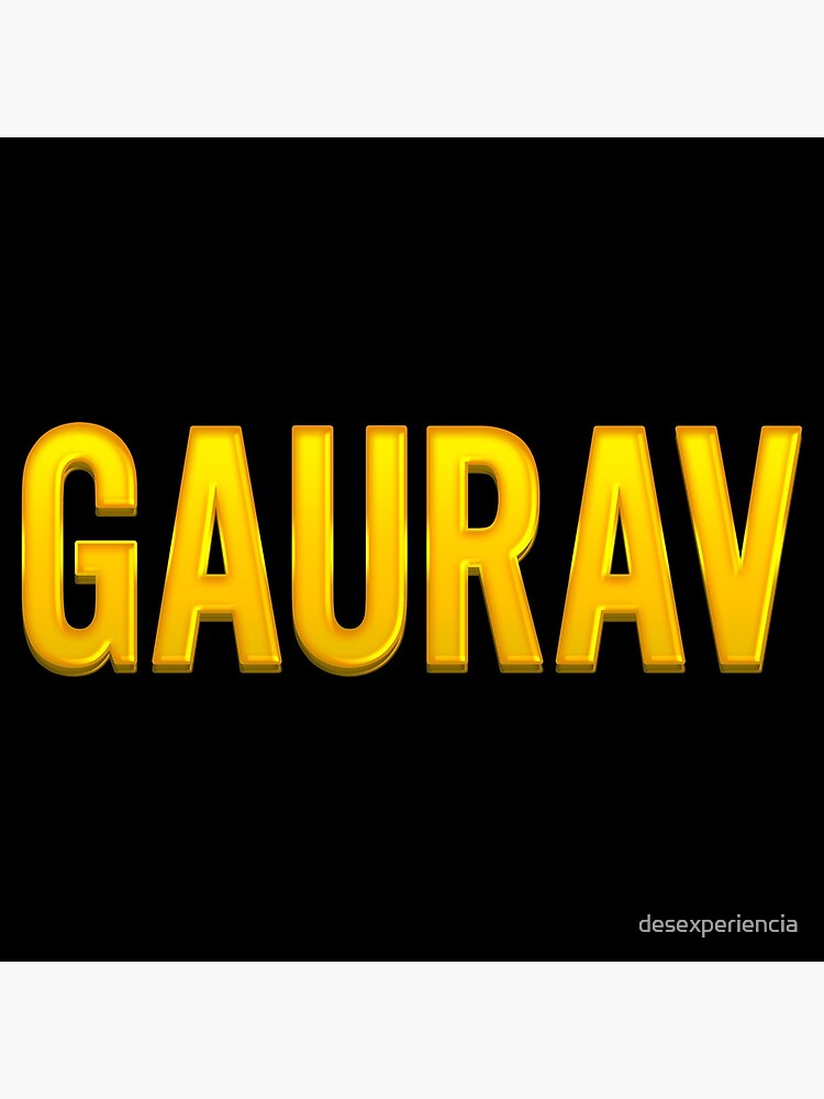 Gourav Name Logo Gaurav Name" Pin For Sale By Desexperiencia