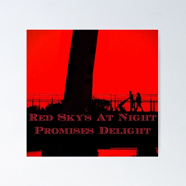 Red Sky At Anight Posters for Sale | Redbubble