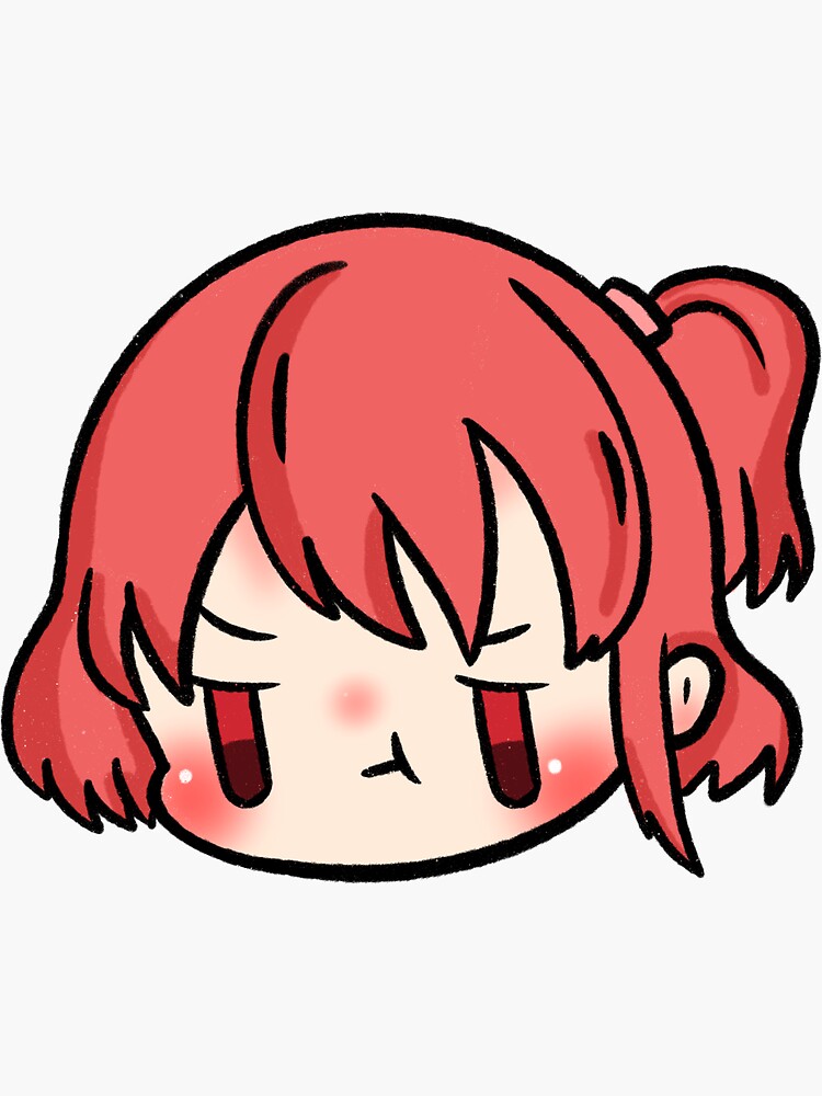 "Angry Chibi" Sticker for Sale by MissteeChibis | Redbubble